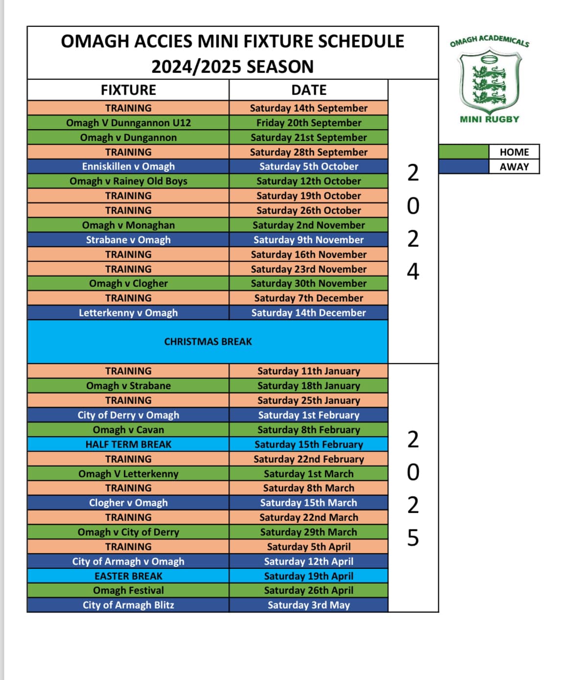 Mini Rugby - Omagh Rugby Club